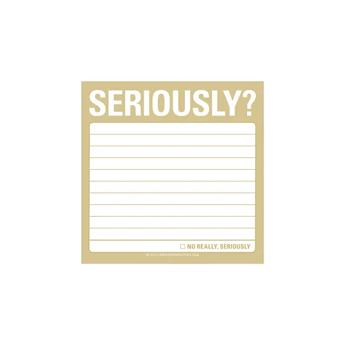 Knock Knock - Sticky Note: Seriously? | hipicon
