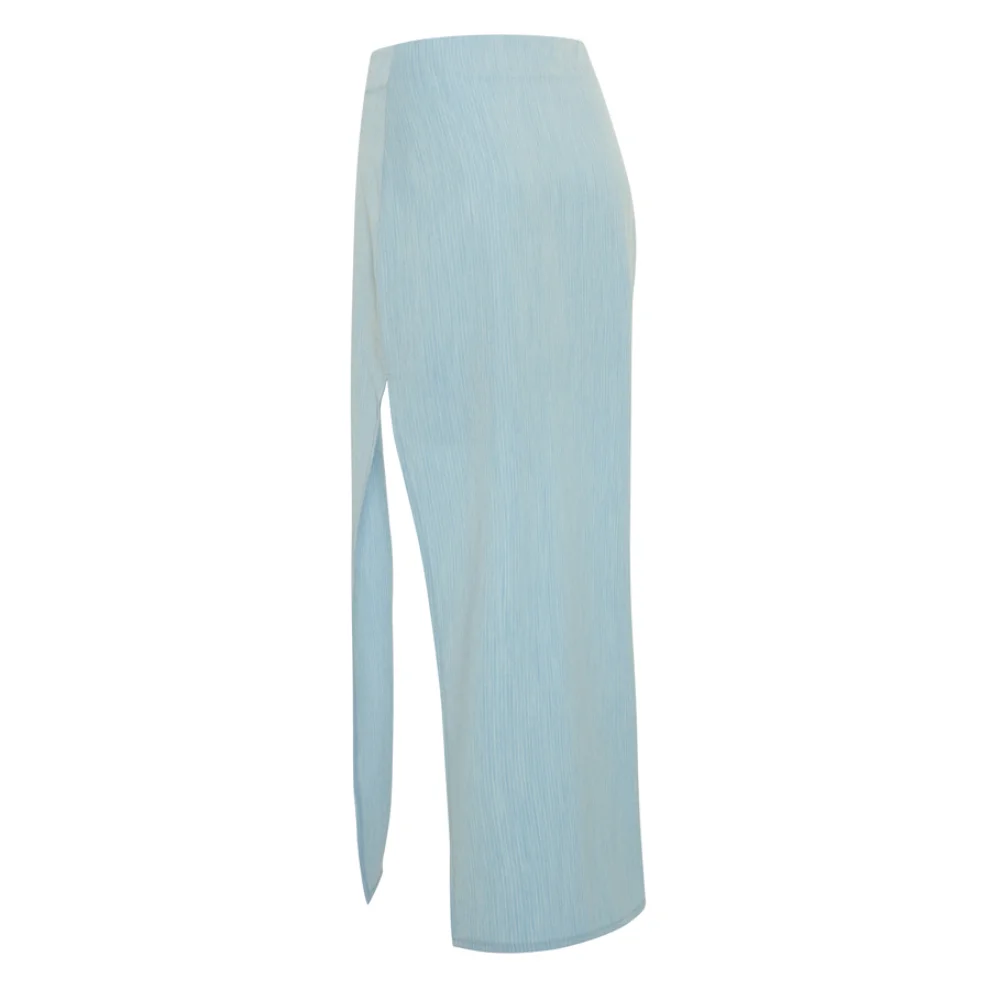Ayera Studio - Corniglia Midi Skirt S Blue | hipicon