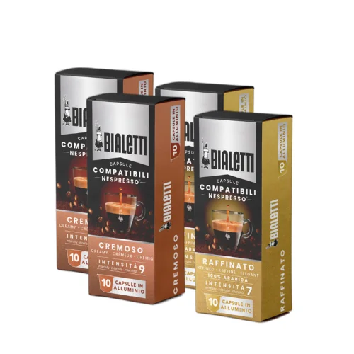 Bialetti - Nespresso Compatible Rafinato And Cremoso Capsules 4x10 ...
