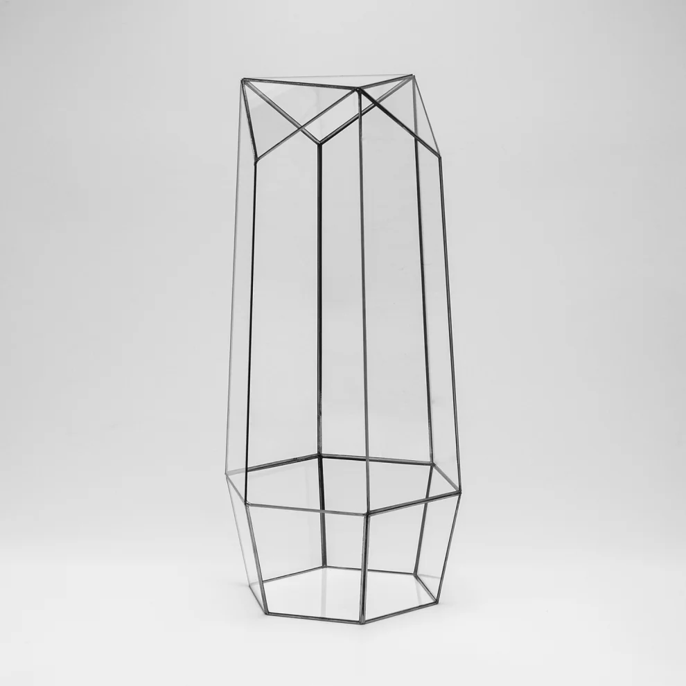 El Crea Designs - Dimension Geometrik Teraryum Cam Fanus | hipicon