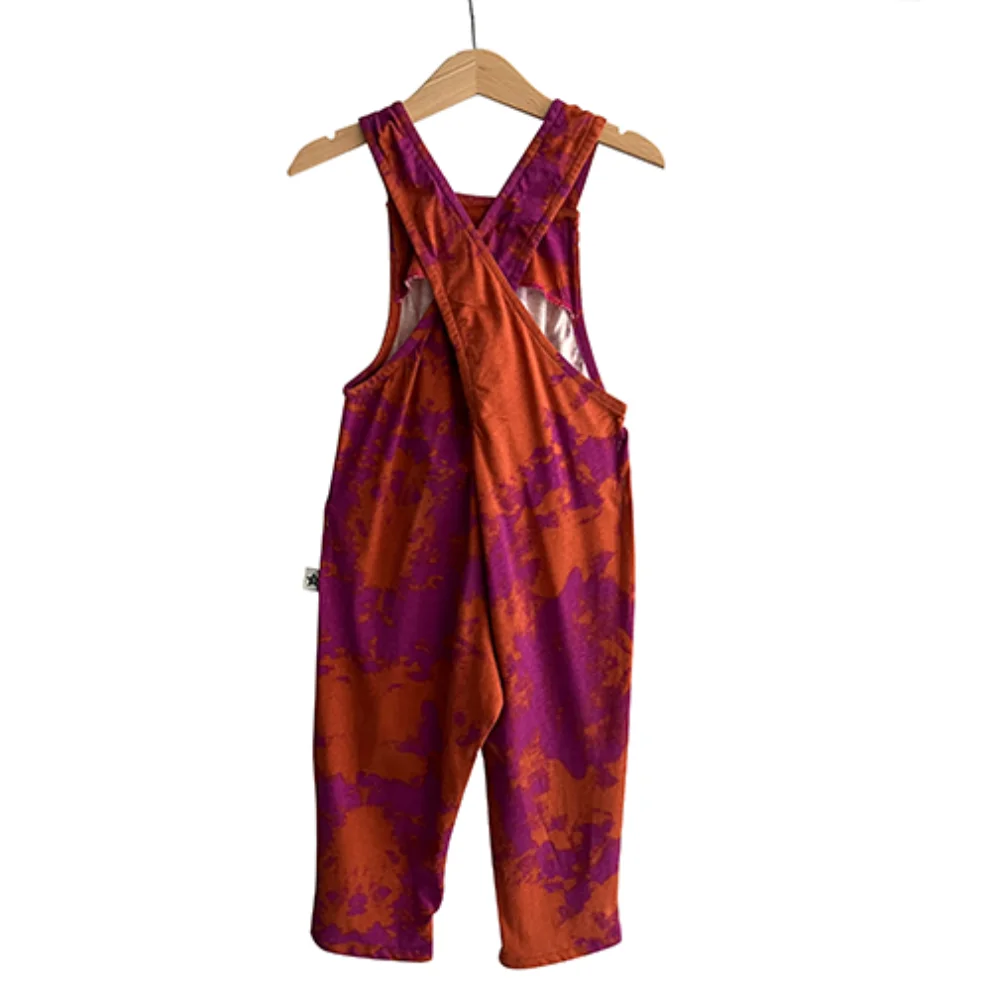 DOROANDME - Batik X Hanger Overall Purple - Orange - SOLD OUT Age 3 ...