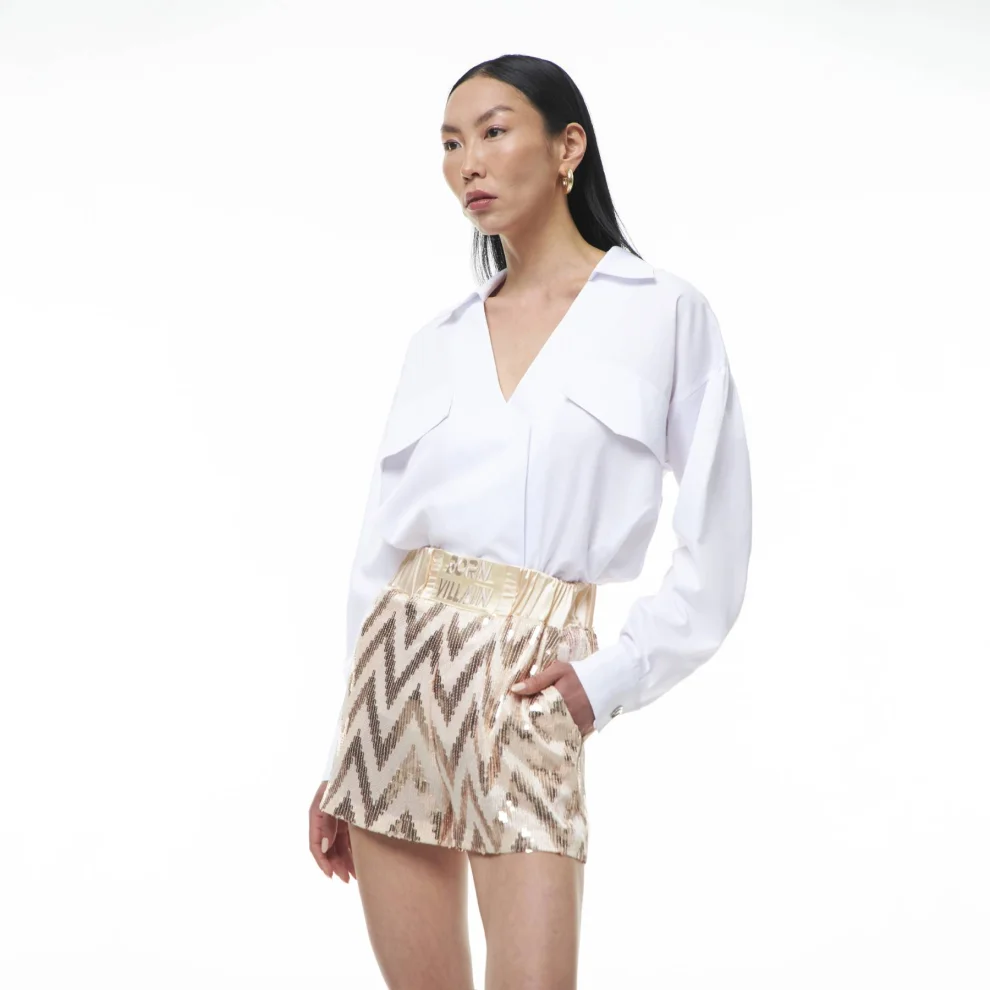 Born Villain - Nora Shorts XS-S Champagne | hipicon