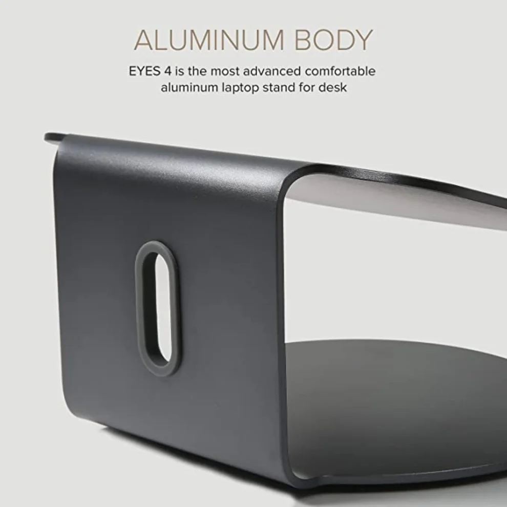 Pout - Eyes 4 360d Aluminum Computer Stand Grey | hipicon