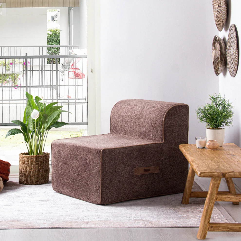 Homedius - Square Teddy Sofa Brown | hipicon