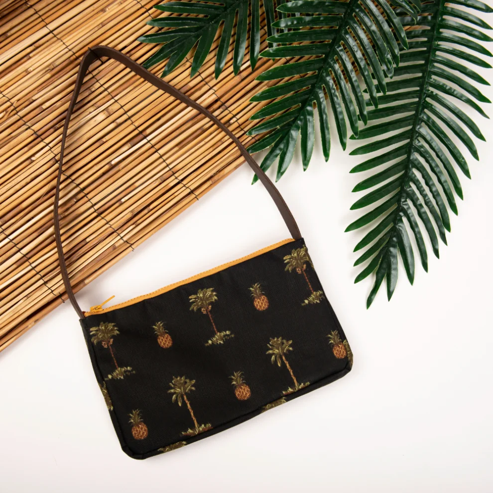 Thirty Three Design - Palm Print Baguette Bag | hipicon