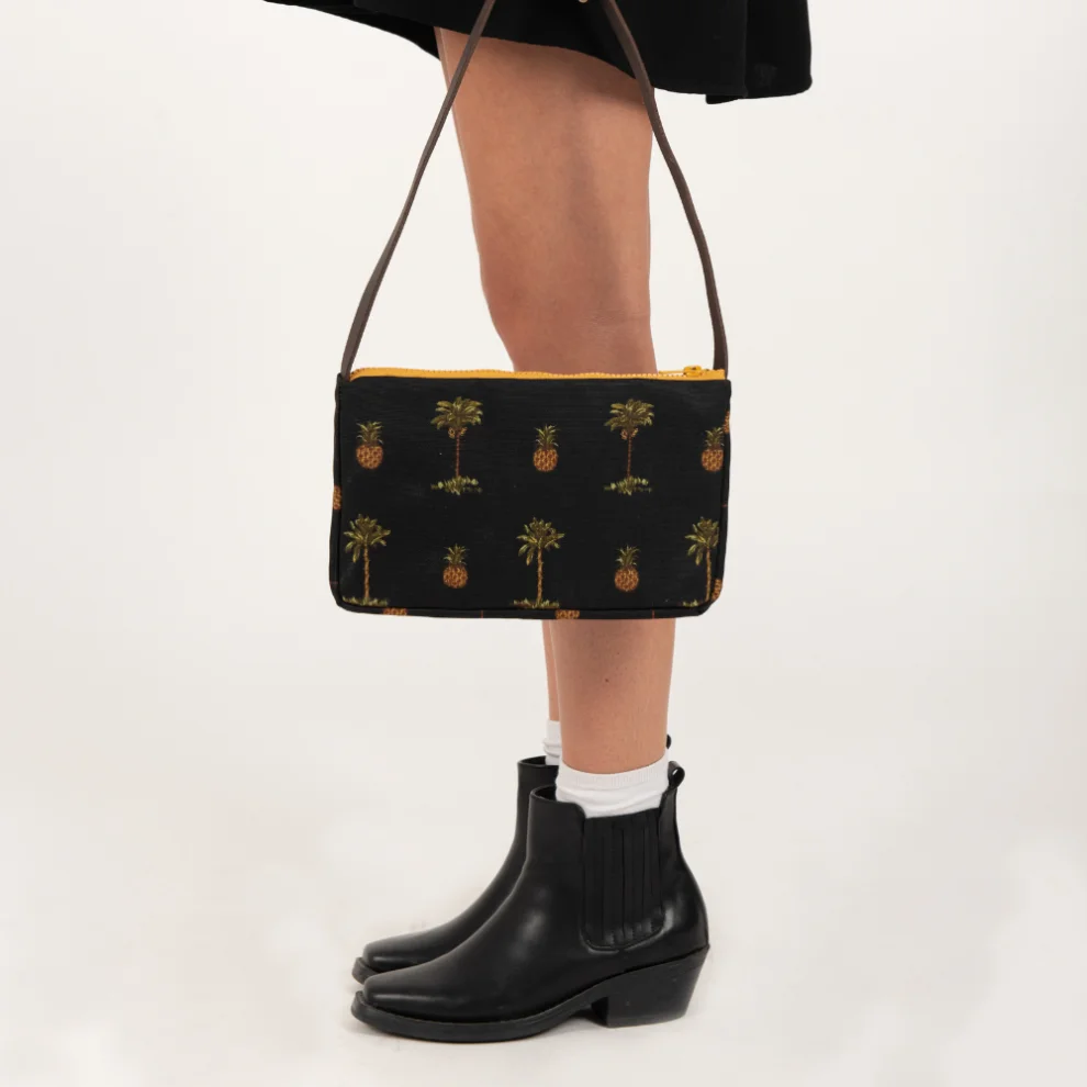 Thirty Three Design - Palm Print Baguette Bag | hipicon