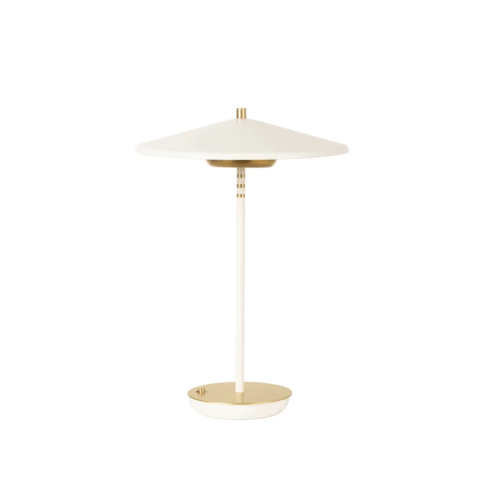 Kitbox Design - Artist Table Lamp White - Gold | hipicon
