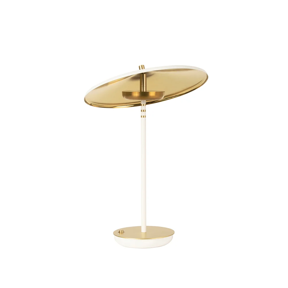 Kitbox Design - Artist Table Lamp White - Gold | hipicon