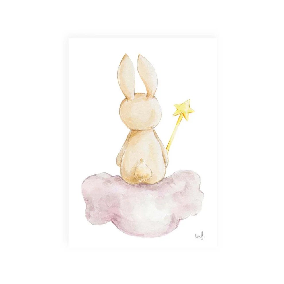 Nakalend - Cloud Rabbit Poster | hipicon