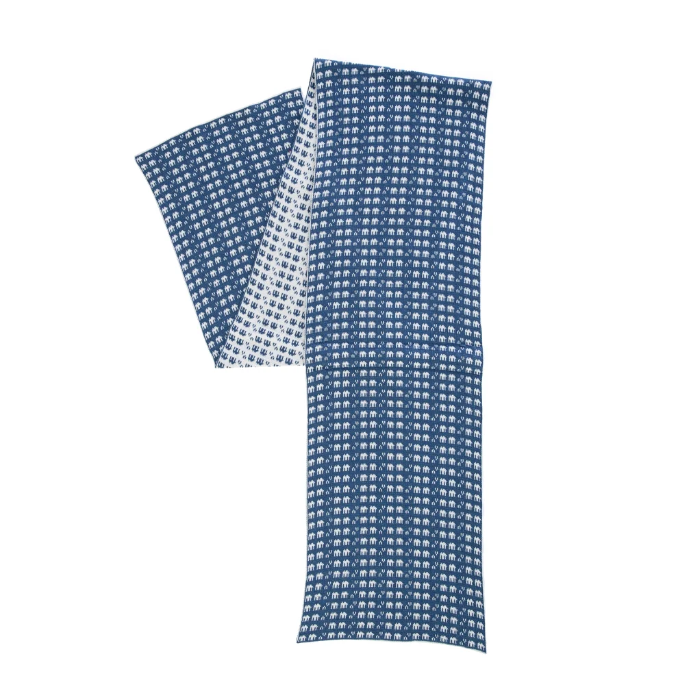 3x2 - Double-side Scarf One Size Aqua Blue | hipicon