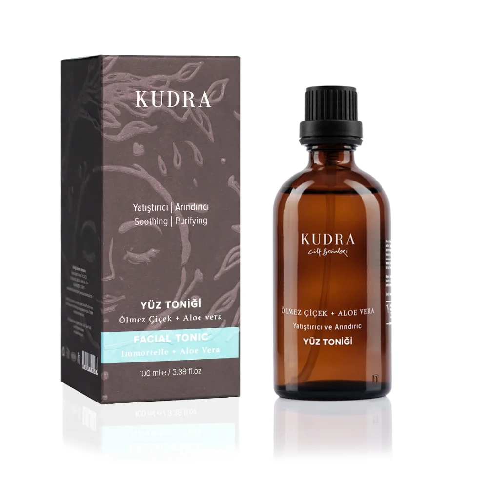 Kudra Cilt Besinleri - Facial Tonic Immortelle + Aloe Vera 100 Ml | hipicon