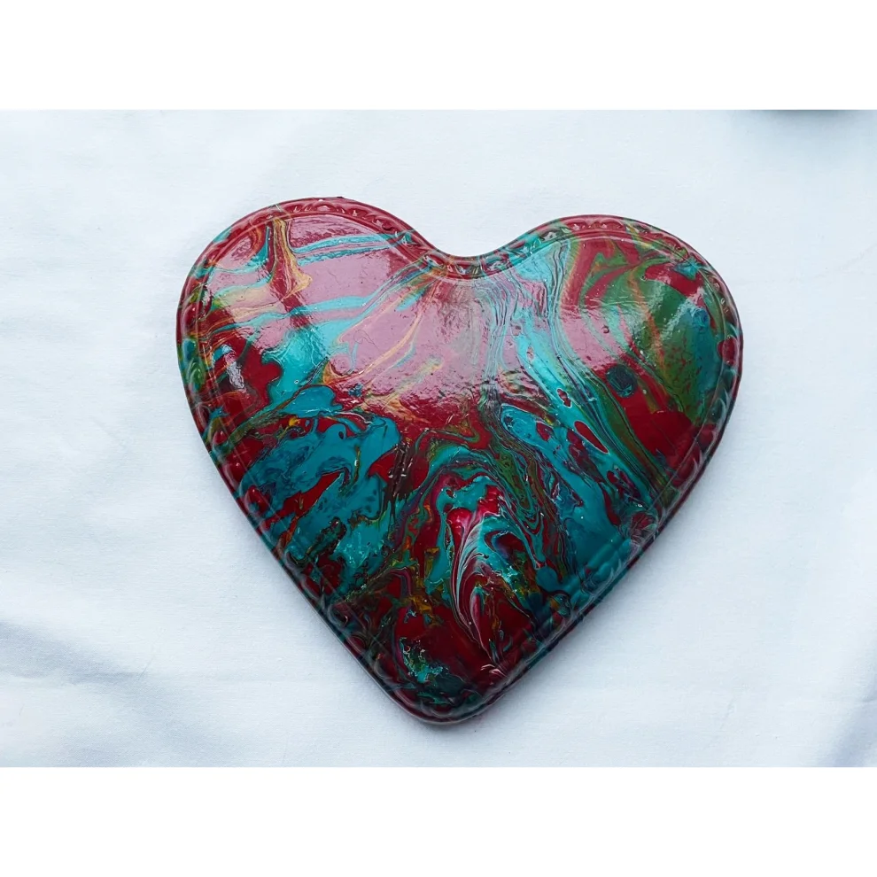 Ebru Sayer Art & Design - Ceramic Pouring Heart Decorative Object | hipicon