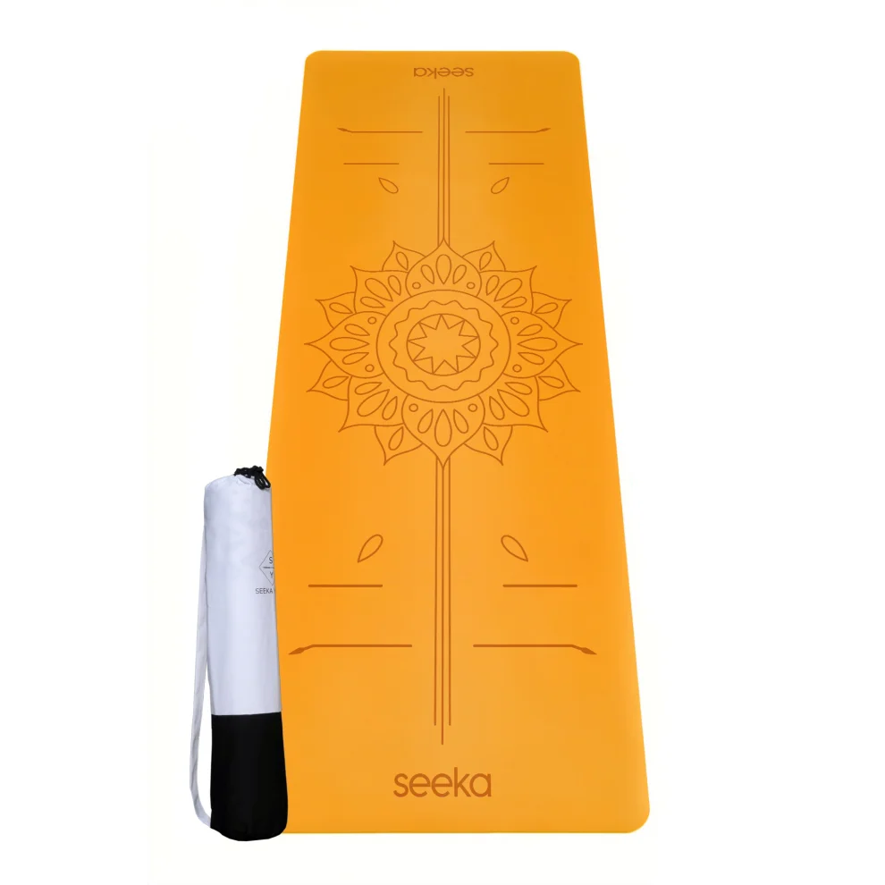 Seeka Yoga - Pro Series Sun Yoga Mat Orange | hipicon