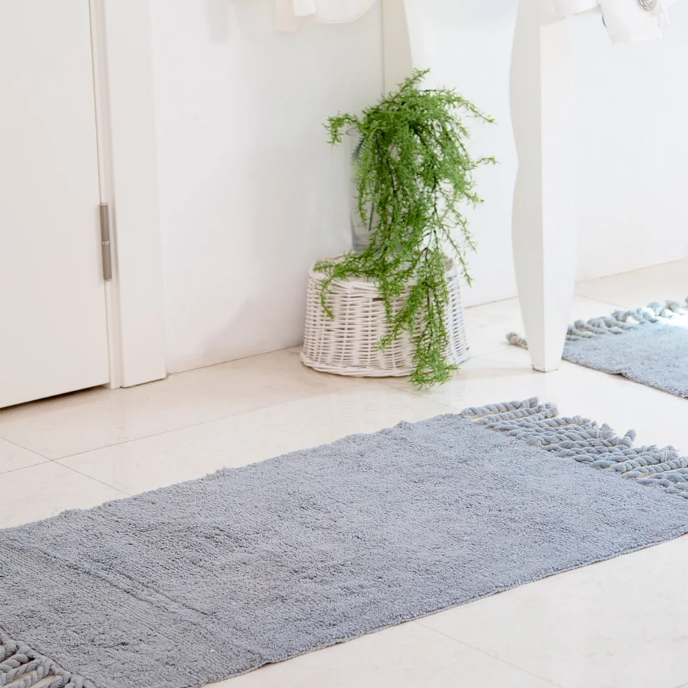 İrya - Paloma Bath Mat 60x90 cm Light Grey | hipicon