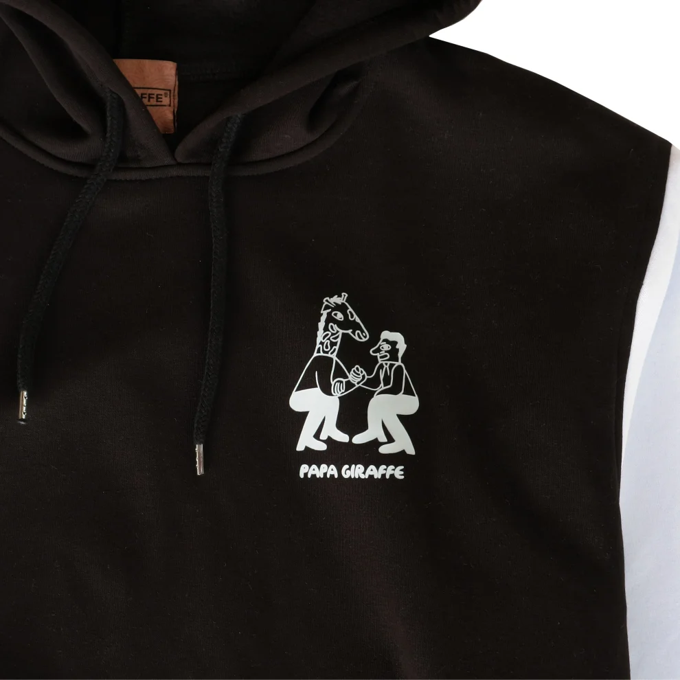 Papa Giraffe - Ankara Core W/b Block Hoodie L - SOLD OUT Black-White ...