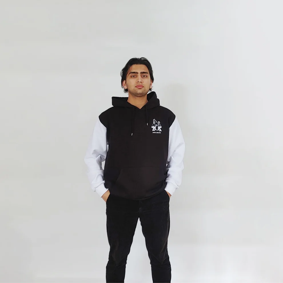 Papa Giraffe - Ankara Core W/b Block Hoodie XL - SOLD OUT Black-White ...