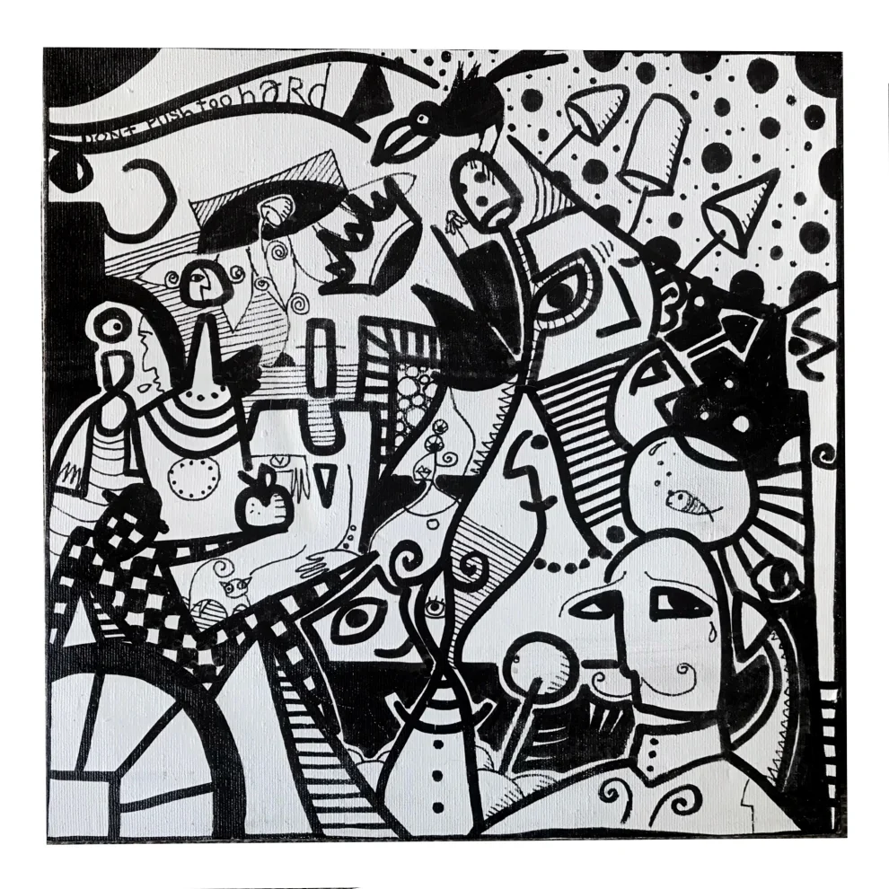 Quad - Don't Push Painting | hipicon