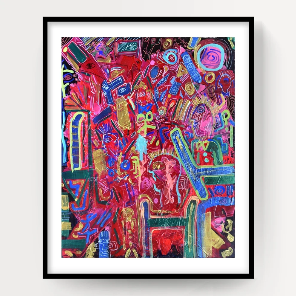 Lovinart - The Fk Man By Ferruh Karakaşlı Print Box (Black) 60x48 cm ...