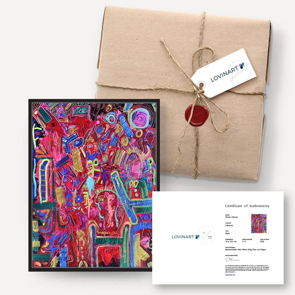 Lovinart - The Fk Man By Ferruh Karakaşlı Print Box (Black) 60x48 cm ...