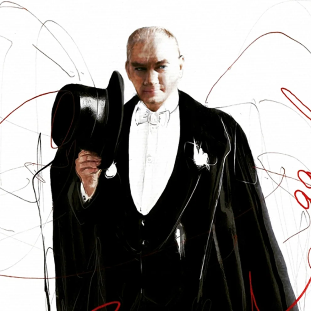 Lovinart - Atatürk 1 By Bernart Print Box (Black) 140 x 140 cm | hipicon
