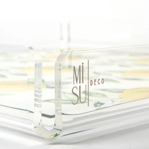 Mİ Su Deco - Lemon Patterned Plexi Tray | hipicon