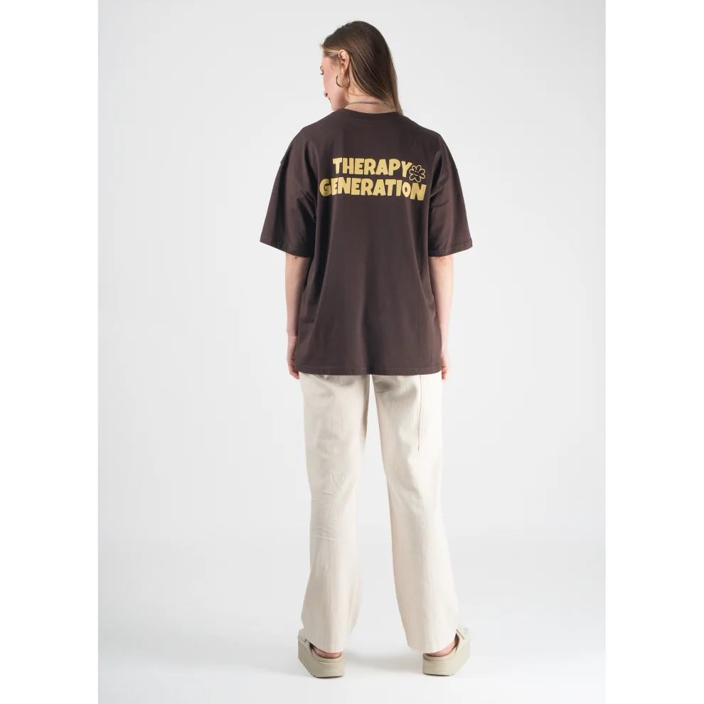 Pemy Store - Therapy Generation Oversize T-shirt S Brown | hipicon
