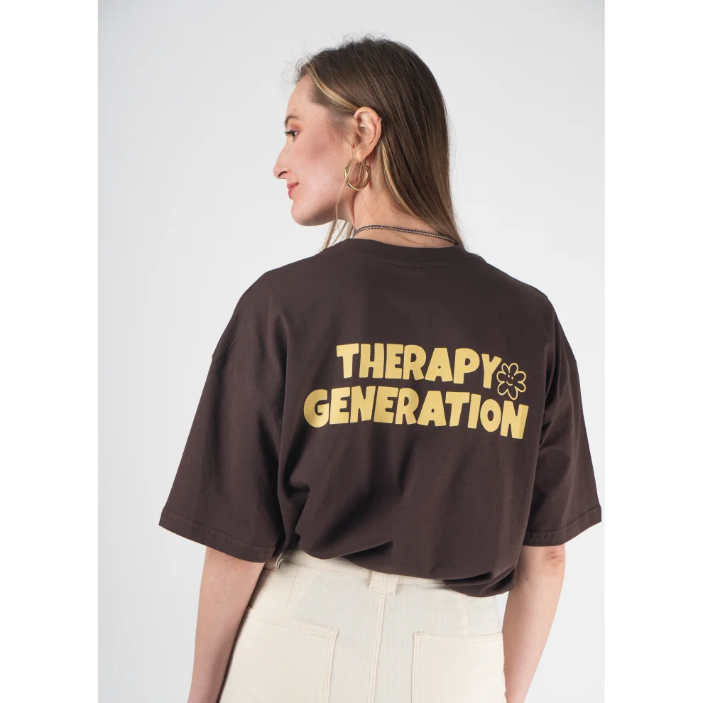 Pemy Store - Therapy Generation Oversize T-shirt S Brown | hipicon