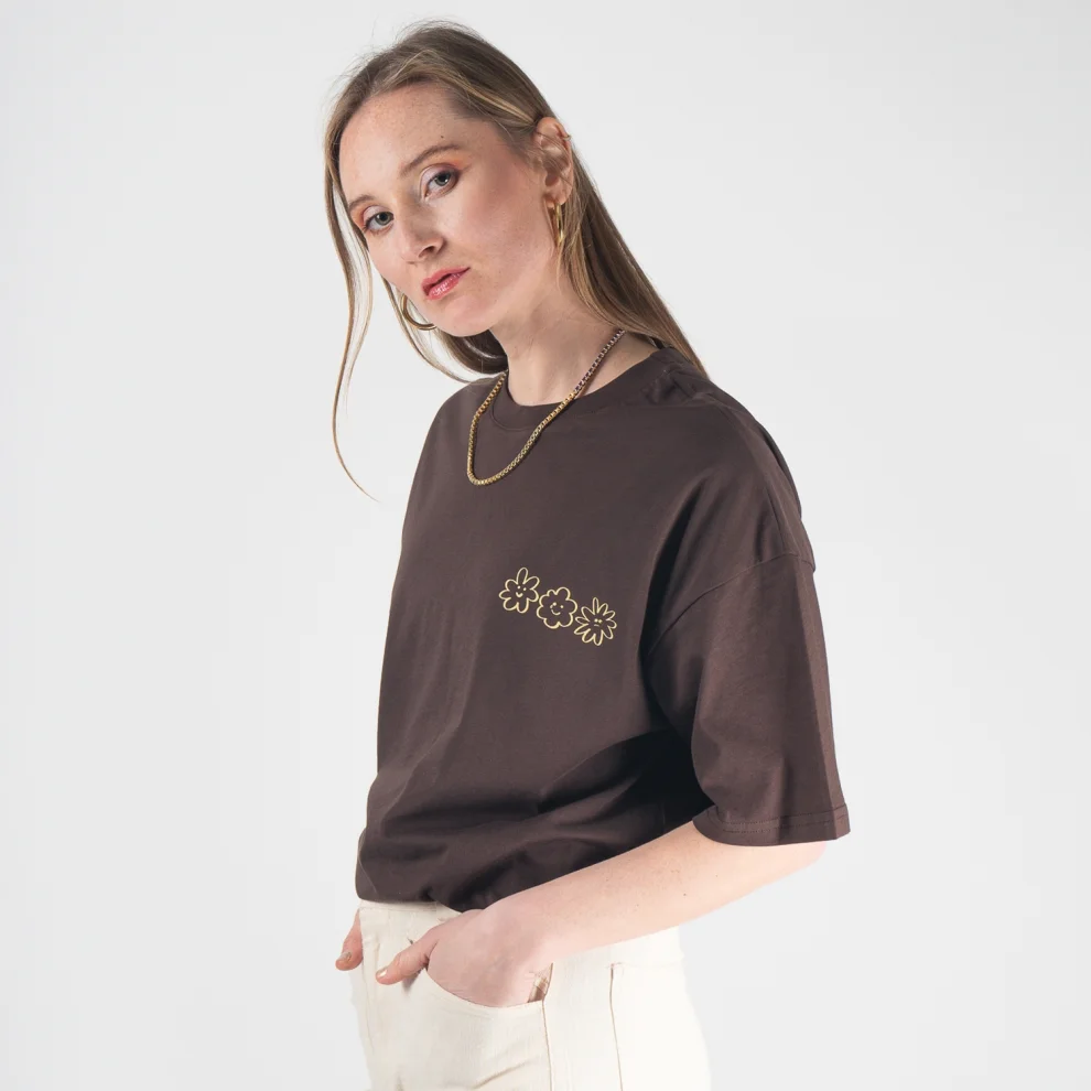 Pemy Store - Therapy Generation Oversize T-shirt S Brown | hipicon