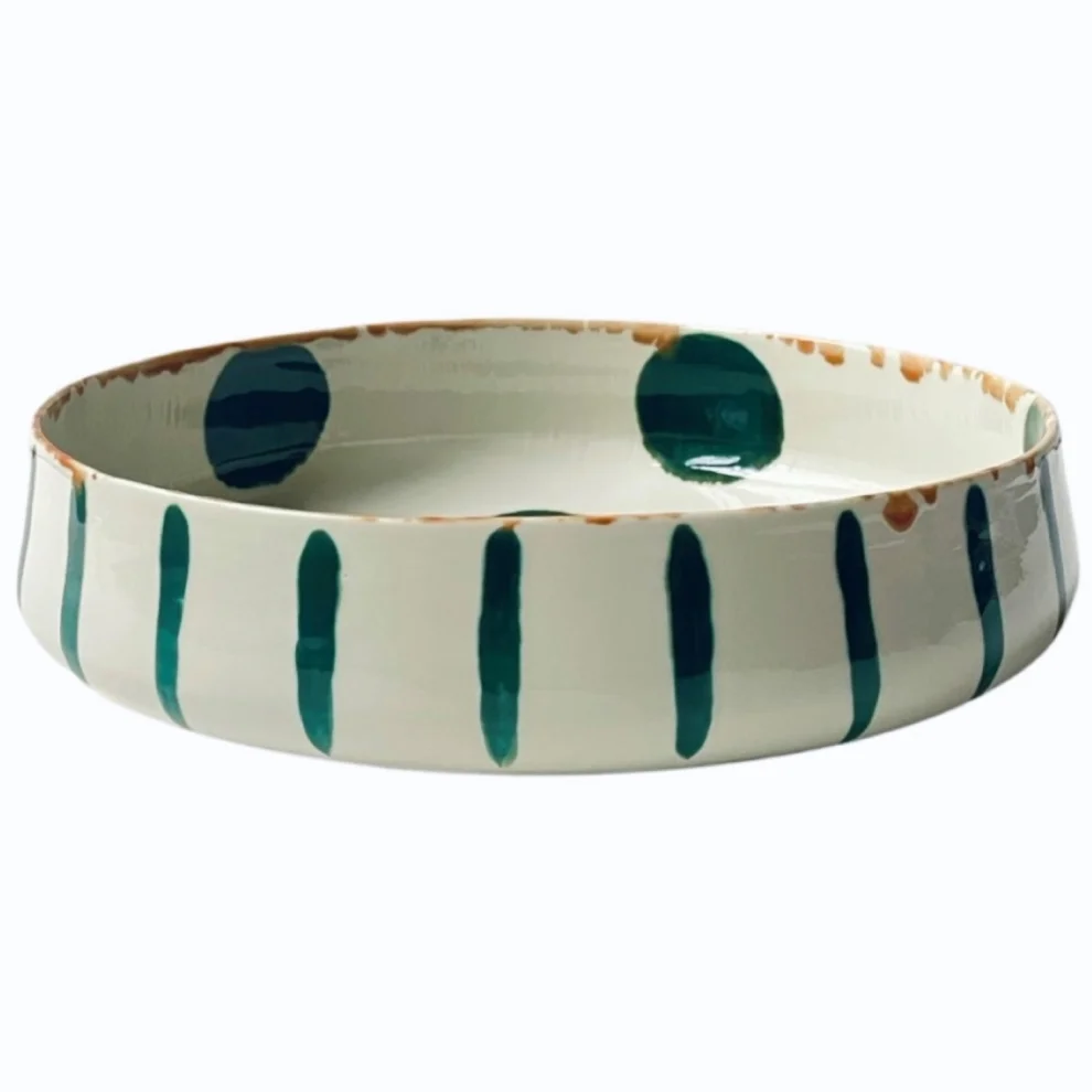 Kaase Atelier - Dots & Stripes Dublex Bowl - Ill White | hipicon