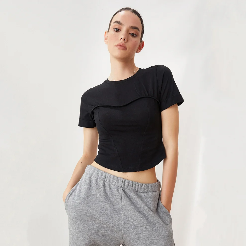 Auric - Blouse İnspired By Corset S Black | hipicon