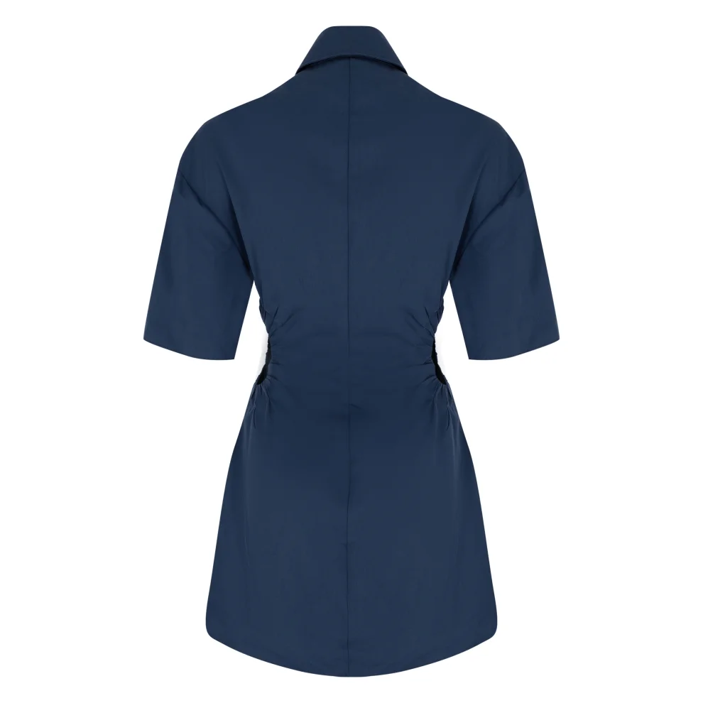 Wabi Sabi Navy Blue Dorato Dress Hipicon