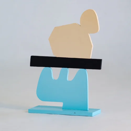 Jun Objects - Sea Salt Wooden Totem / Mini Sculpture | hipicon