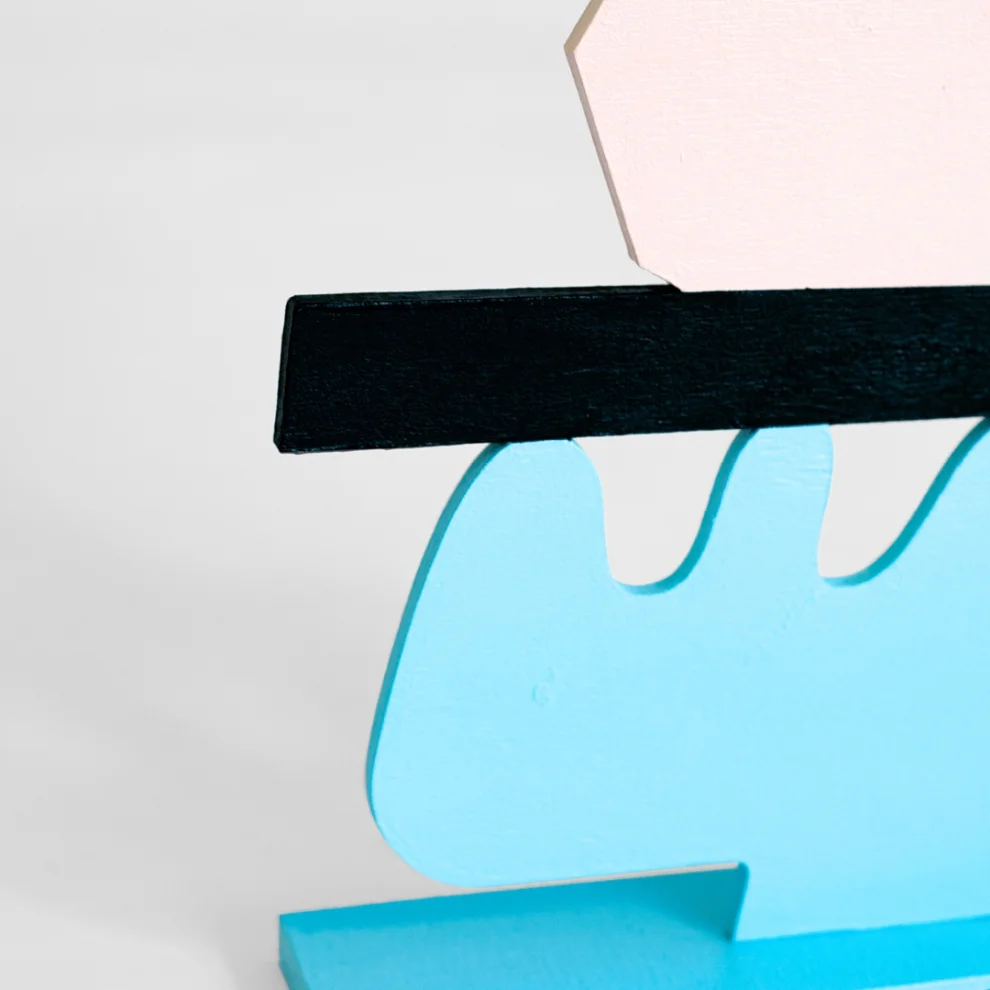 Jun Objects - Sea Salt Wooden Totem / Mini Sculpture | hipicon