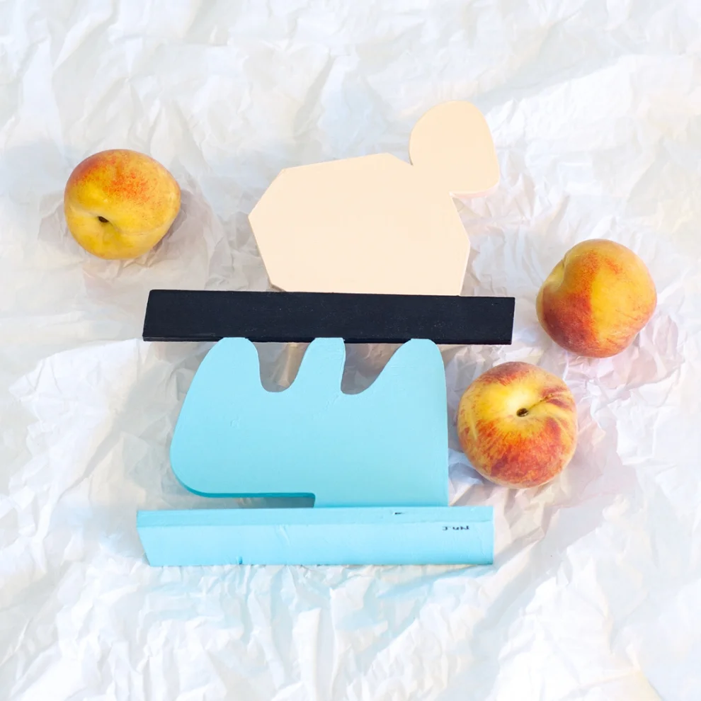 Jun Objects - Sea Salt Wooden Totem / Mini Sculpture | hipicon