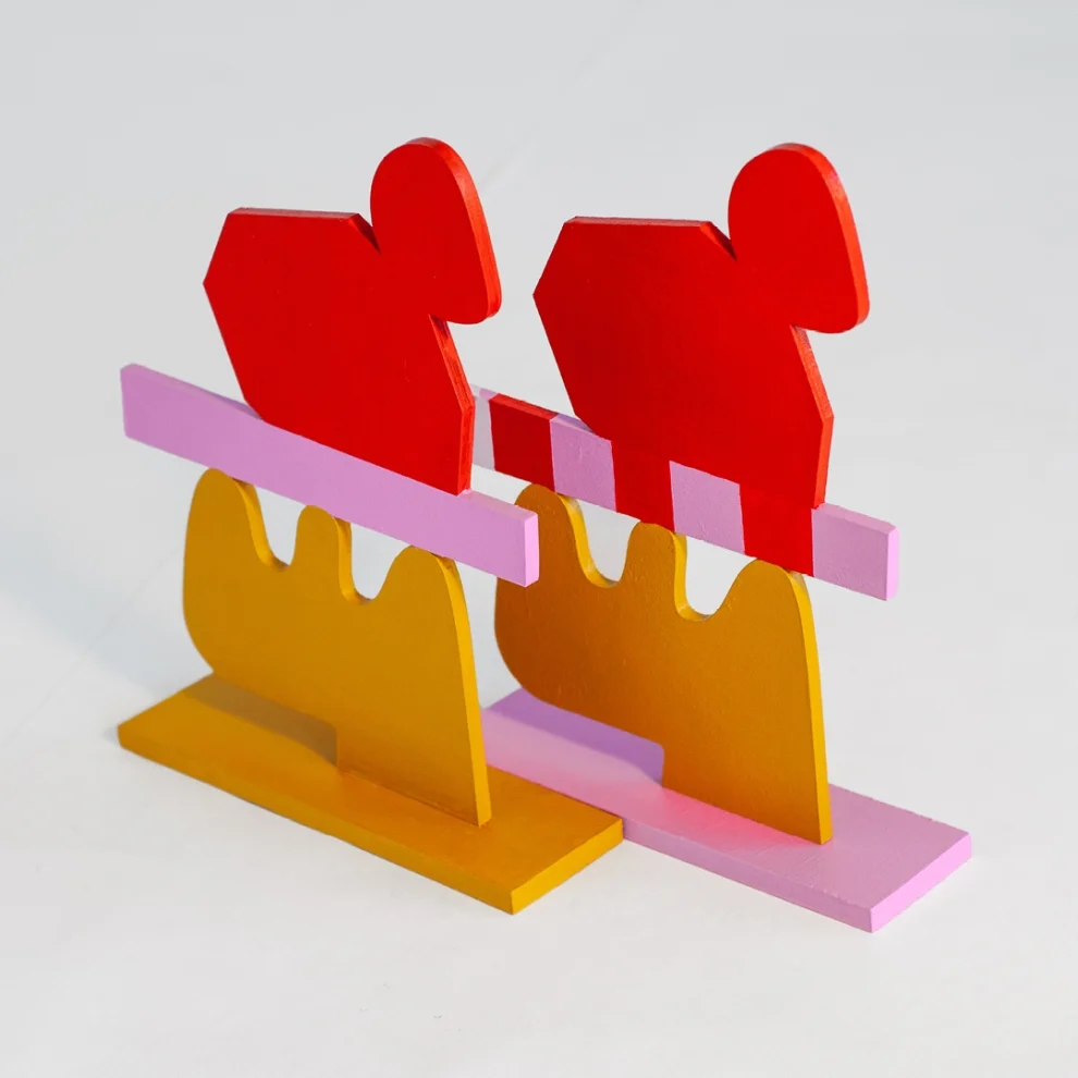 Jun Objects - Waffle Wooden Totem / Mini Sculpture | hipicon