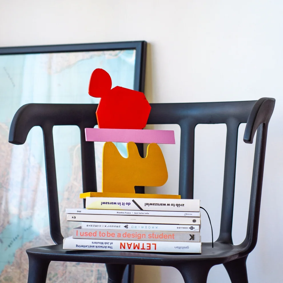 Jun Objects - Waffle Wooden Totem / Mini Sculpture | hipicon