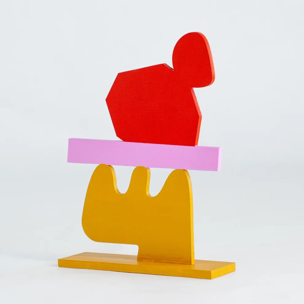 Jun Objects - Waffle Wooden Totem / Mini Sculpture | hipicon