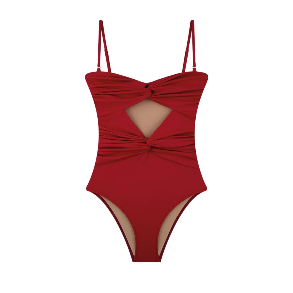 Bia Swimwear - Sirena Fiery Swimsuit S Red | hipicon