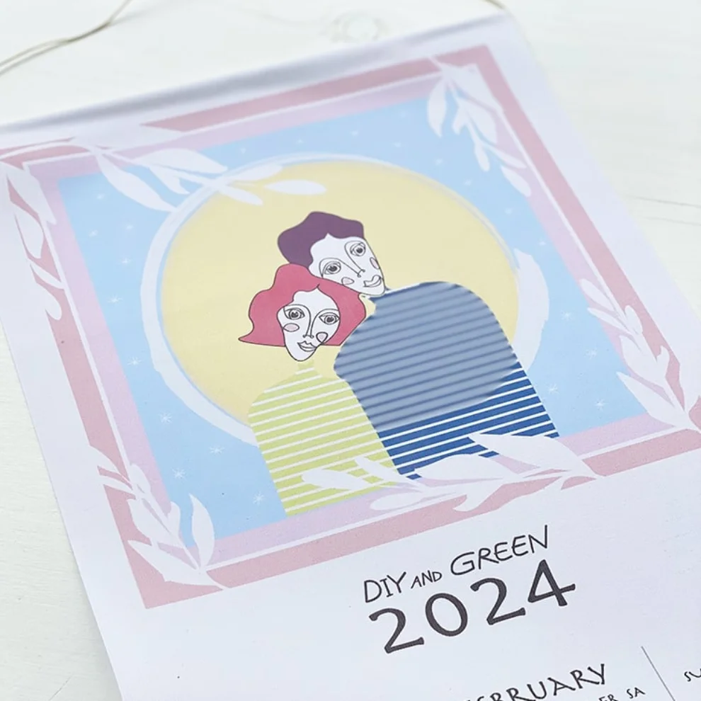 Diy and Green - Canvas Calendar English - 4 | hipicon