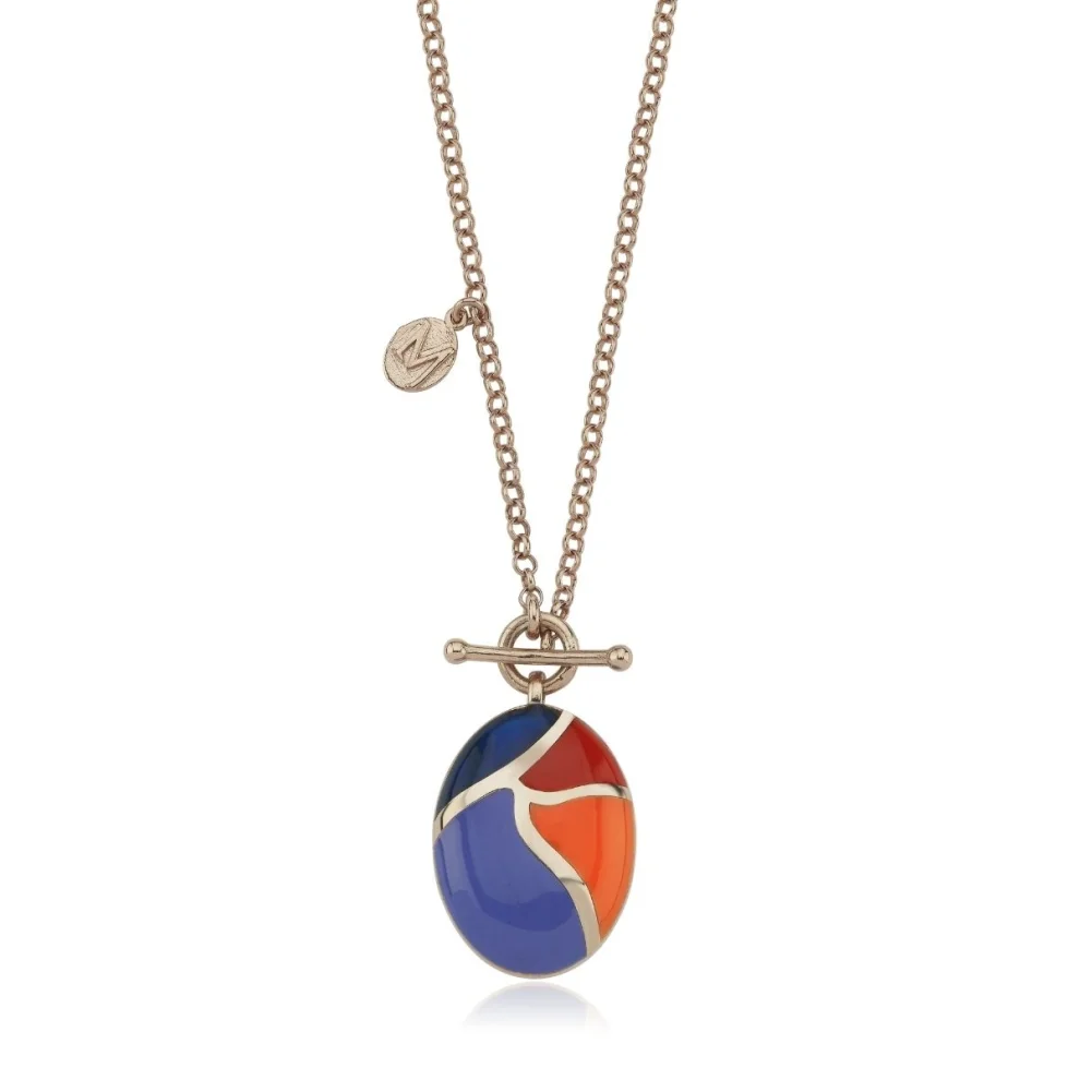 Melie Jewelry - Kintsugi Oval Necklace | hipicon