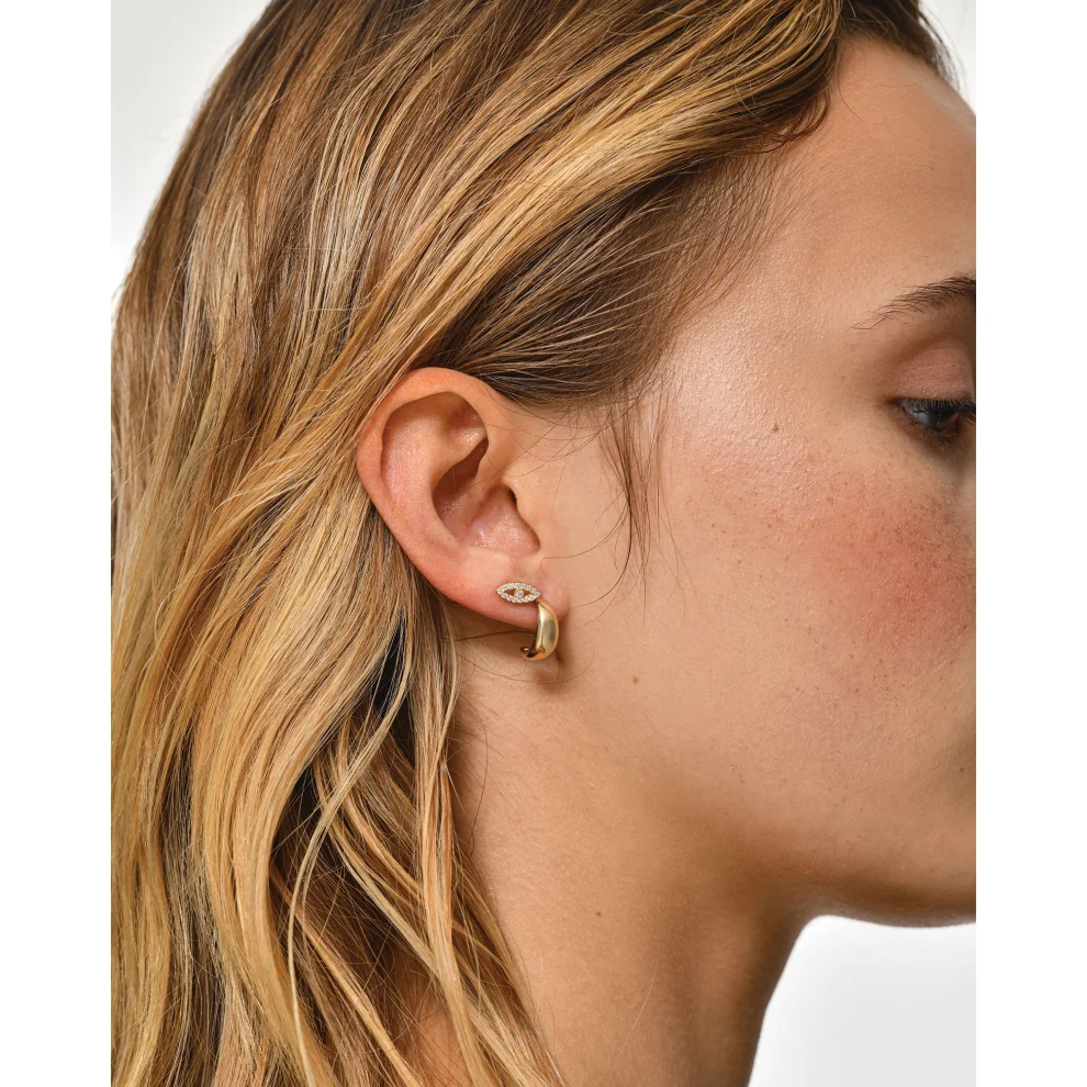 Yvris - Large Dome Earrings | hipicon
