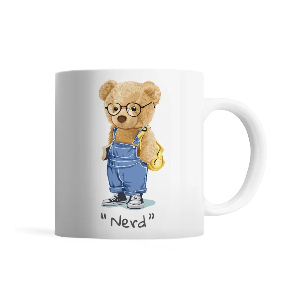Tatlistan - Teddy Bear | Nerd - Mug Glass | hipicon