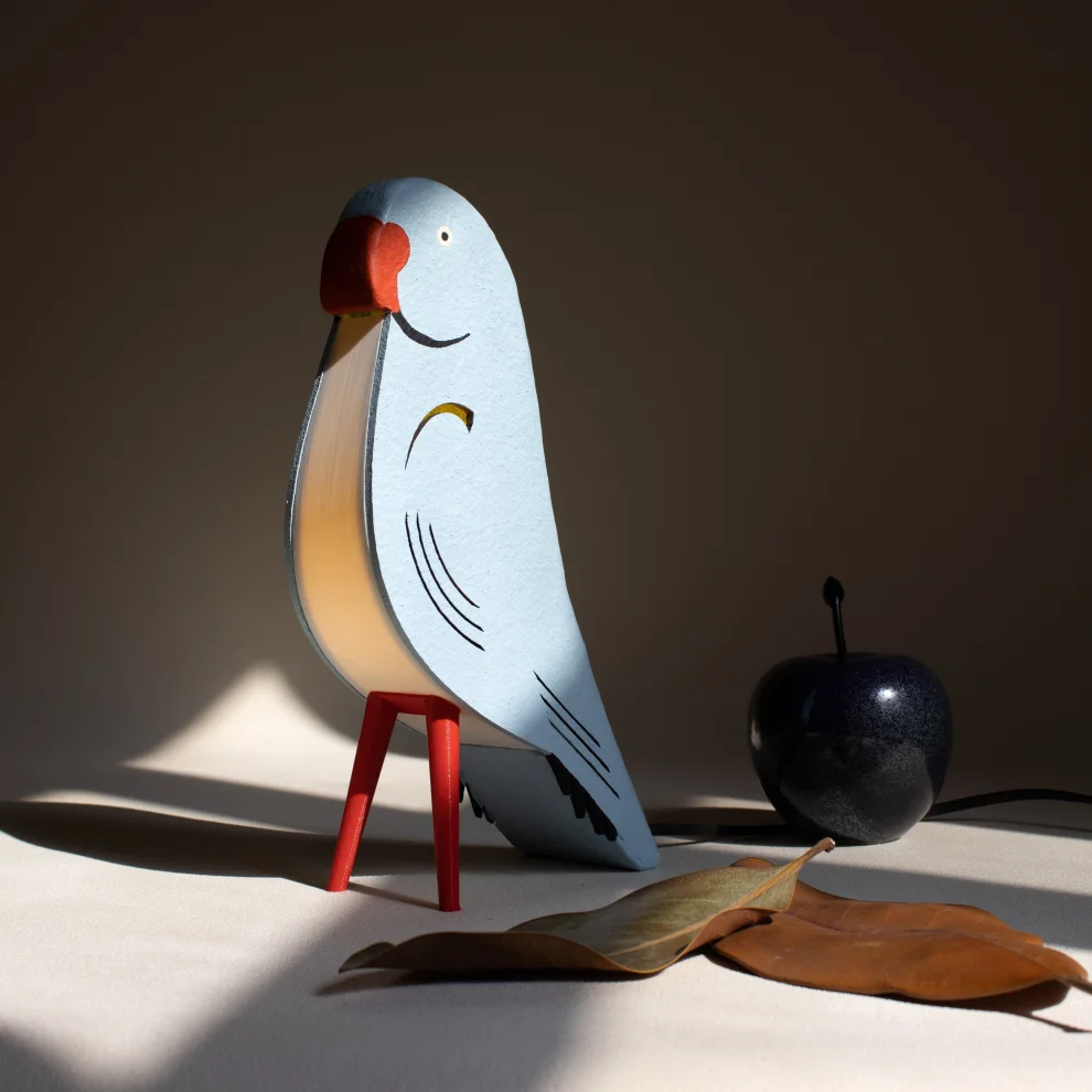 Puffin Cycle Design - Parrot Table Lighting Blue | hipicon