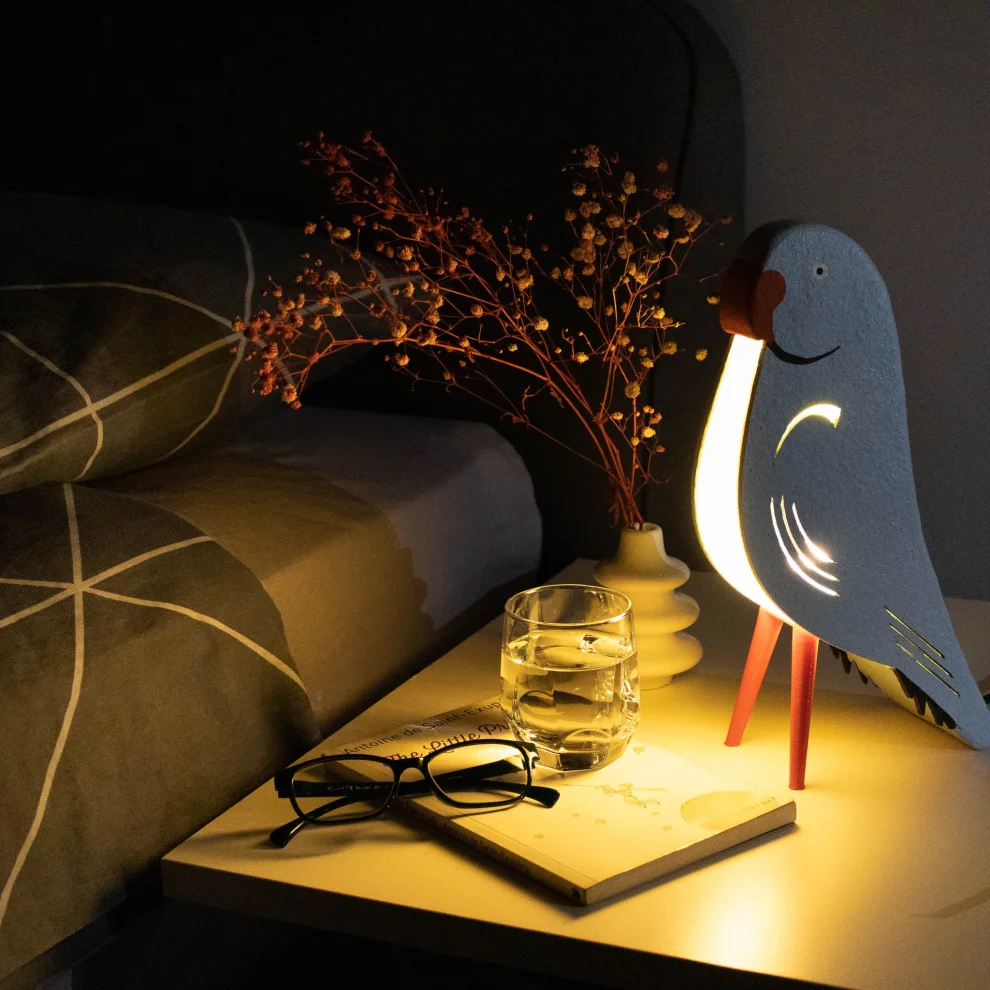 Puffin Cycle Design - Parrot Table Lighting Blue | hipicon