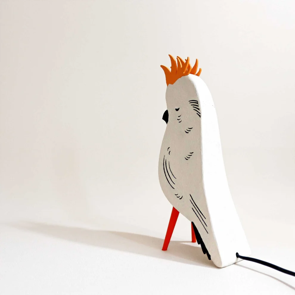 Puffin Cycle Design - Crested Cockatoo Lamp | hipicon