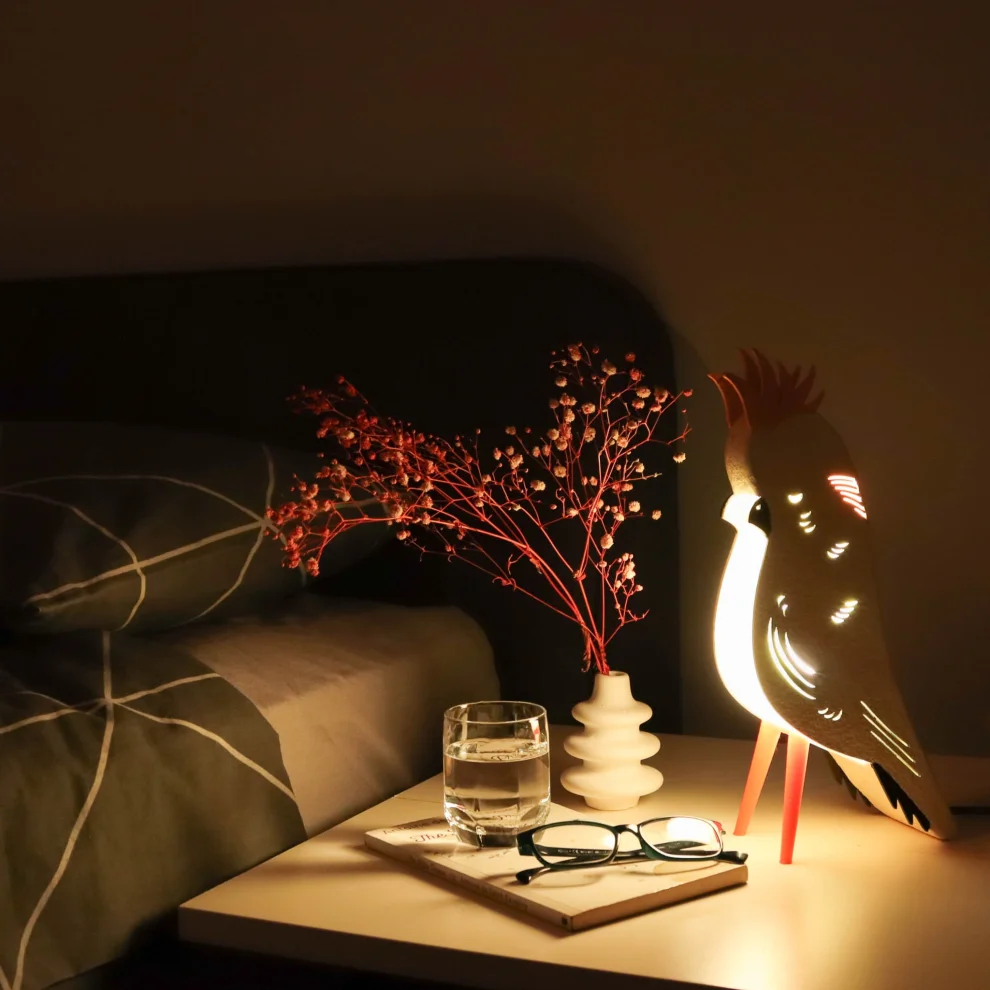 Puffin Cycle Design - Crested Cockatoo Lamp | hipicon