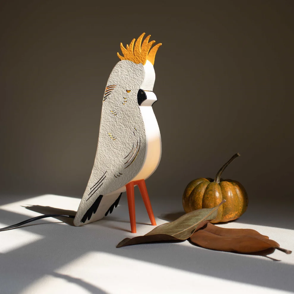 Puffin Cycle Design - Crested Cockatoo Lamp | hipicon