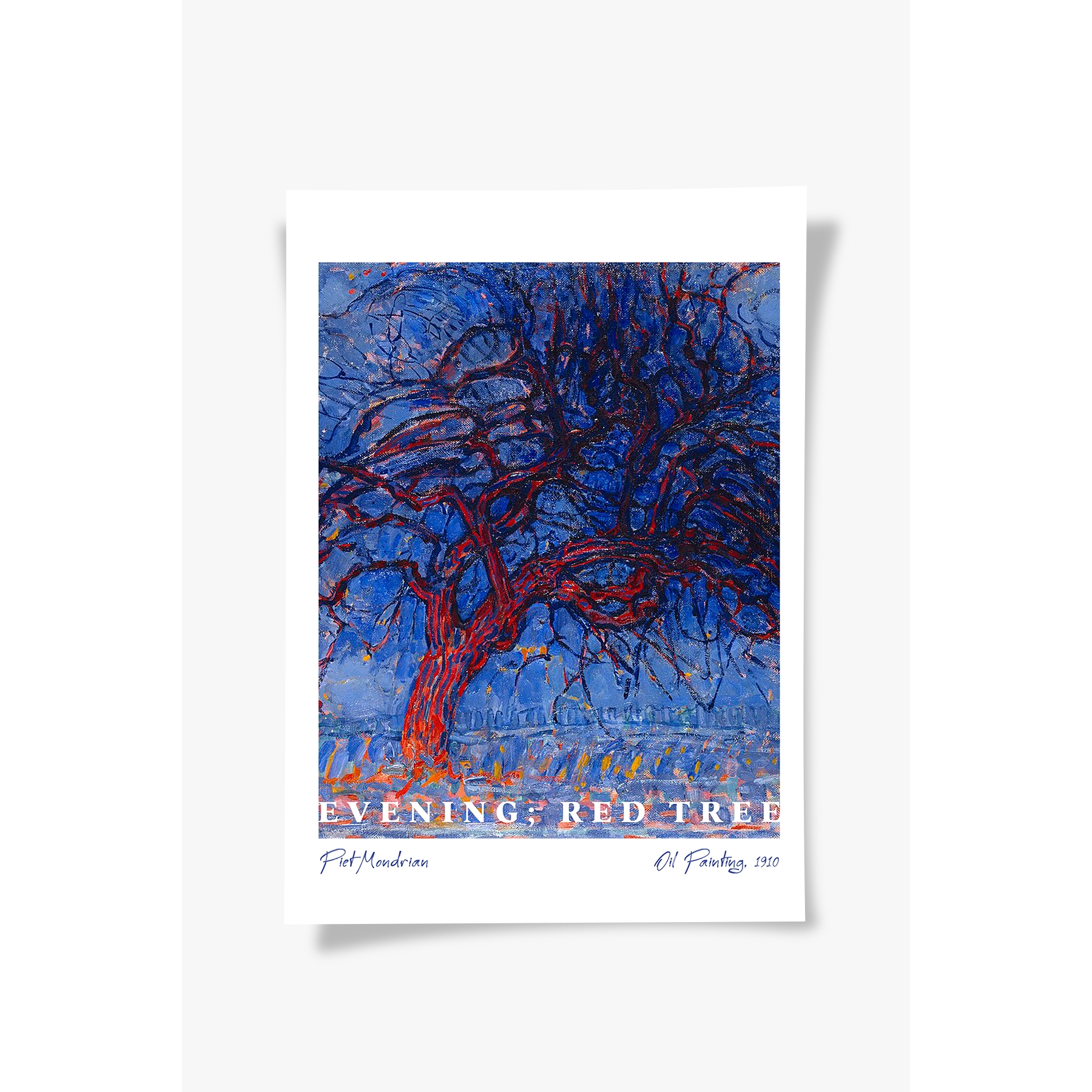 mondrian red tree