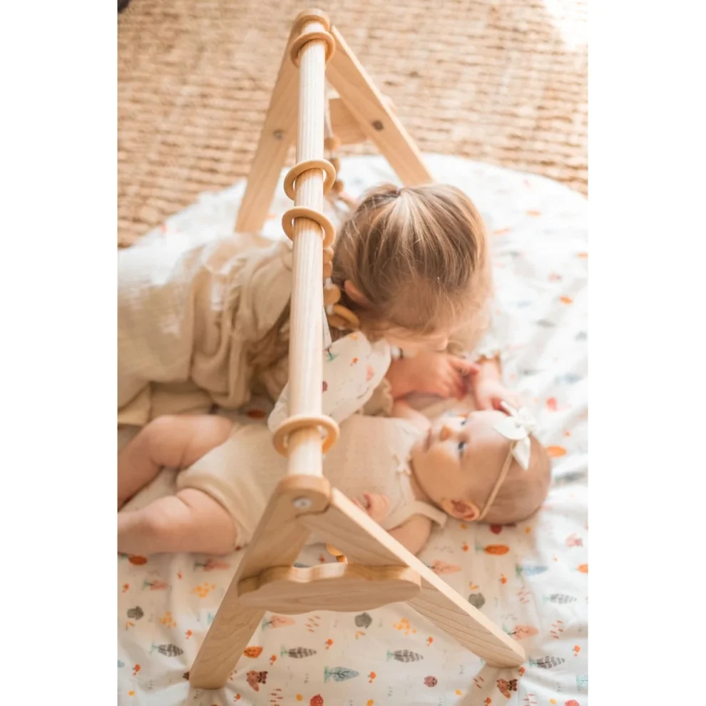 Simre Kids - Personalizable Foldable Baby Gym, 100% Organic Cotton ...