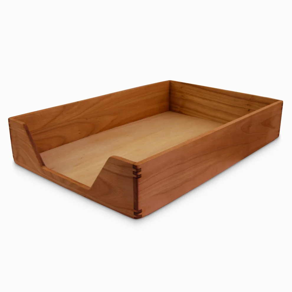 Woodsaka - Reka A4 Paper Tray - Cherry - Holds 500 Sheets | hipicon